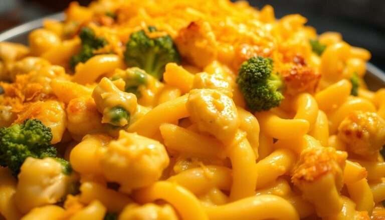 30-Minute Cheesy & Irresistible Broccoli Cheddar Chicken Pasta Bake